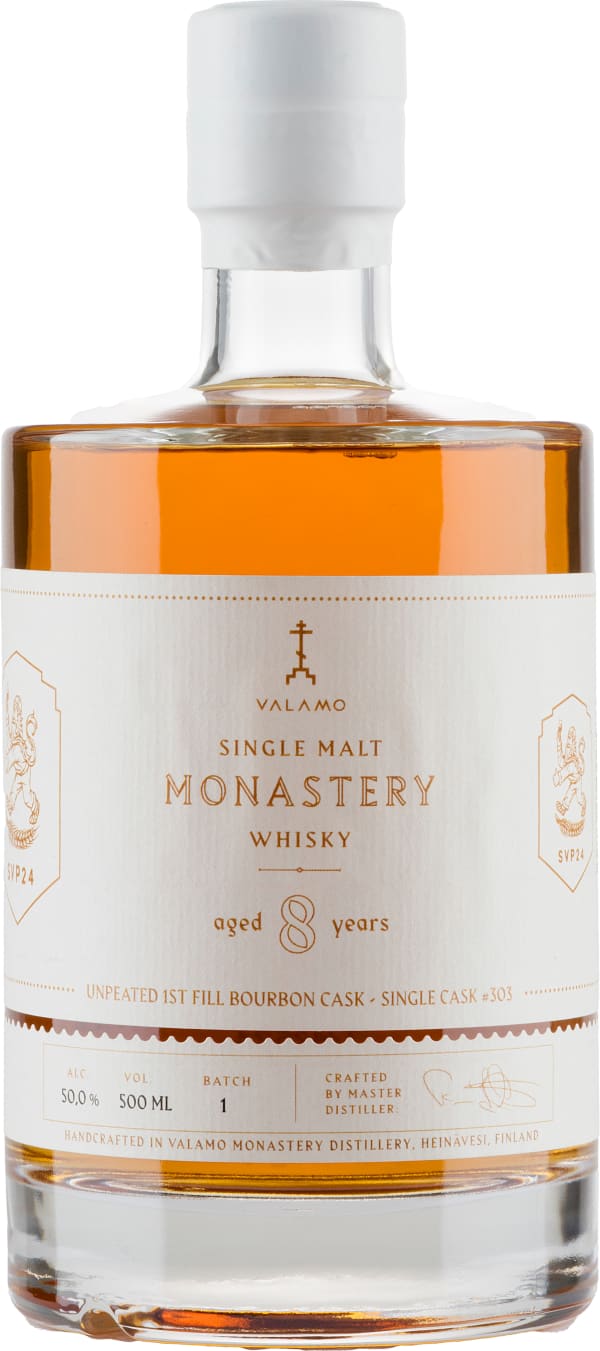 Valamo Monastery 8 Year Old Unpeated 1st Fill Bourbon Cask Single Cask ...