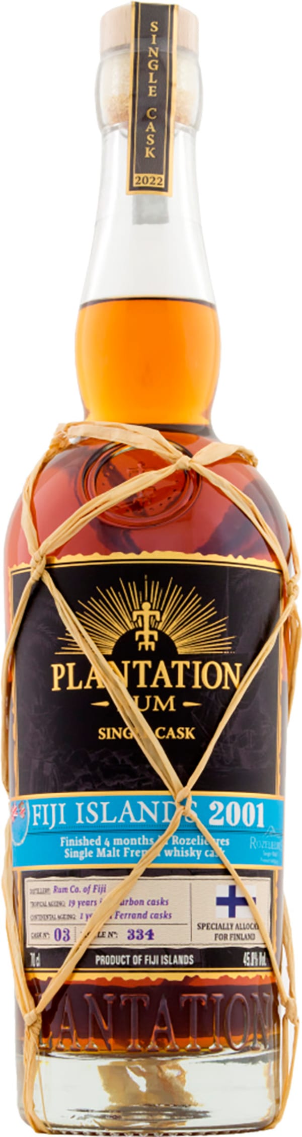 Plantation Fiji Islands Single Cask Rum 2001 | Alko