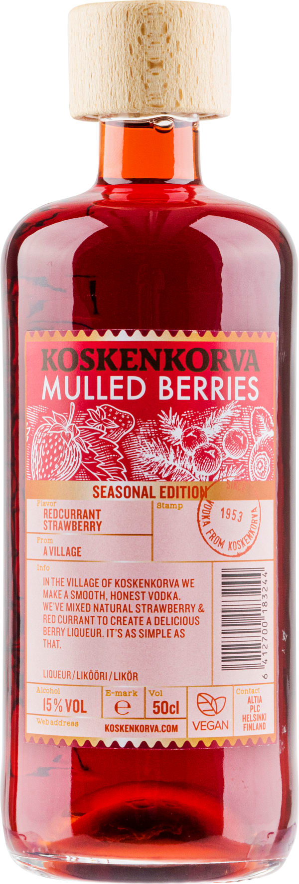 Koskenkorva Mulled Berries - Finland - Berry liqueurs | Alko