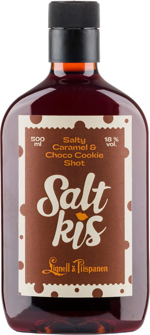 Saltkis Salty Caramel & Choco Cookie Shot plastic bottle | Alko