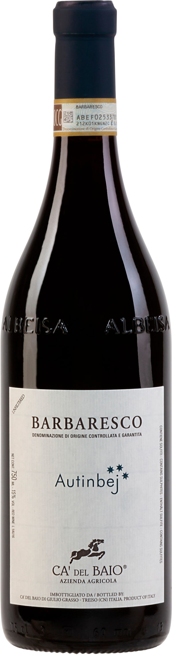 Ca'del Baio Barbaresco Autinbej 2018 | Alko