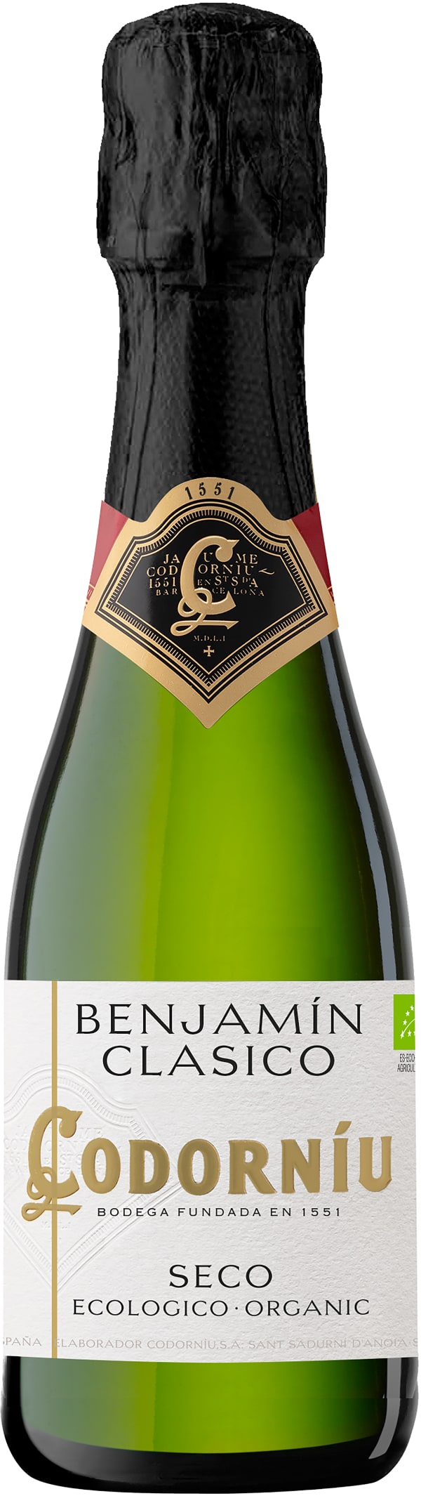 Codorníu Benjamín Clasico Cava Seco Organic | Alko