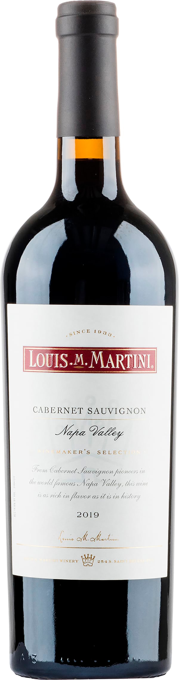 Louis M. Martini Napa Valley Cabernet Sauvignon 2019 | Alko
