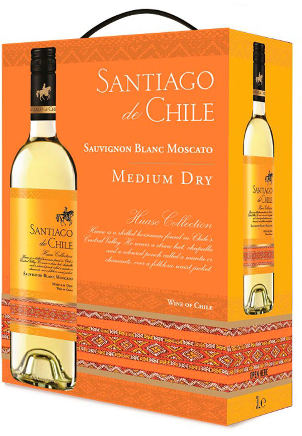Santiago de Chile Sauvignon Blanc Moscato Medium Dry 2020 hanapakkaus ...