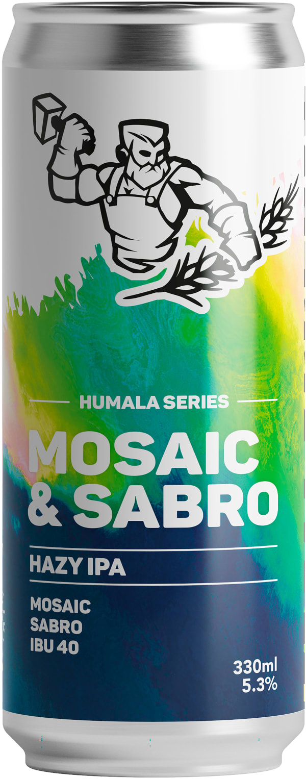 Mallassepät Humala Series Mosaic & Sabro Hazy IPA tölkki | Alko