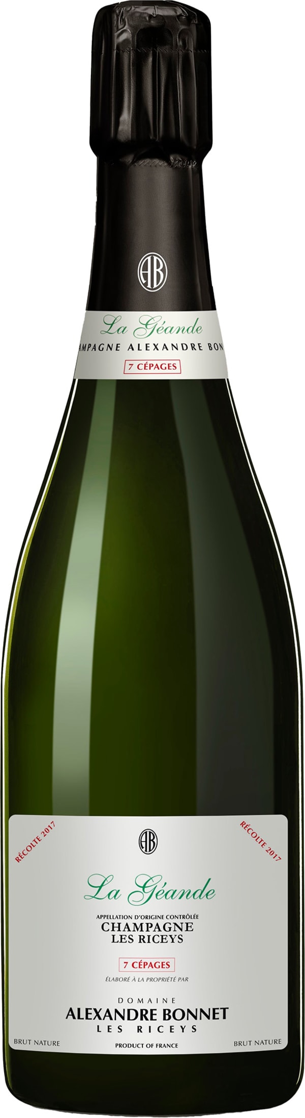 Alexandre Bonnet La Géande 7 Cépages Champagne Brut Nature 2017 | Alko