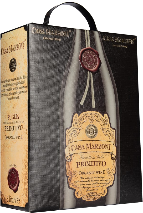 Casa Marrone Organic Primitivo 2021 lådvin | Alko