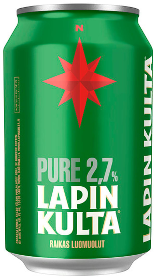 Lapin Kulta Pure 2,7% burk - Finland - Öl | Alko