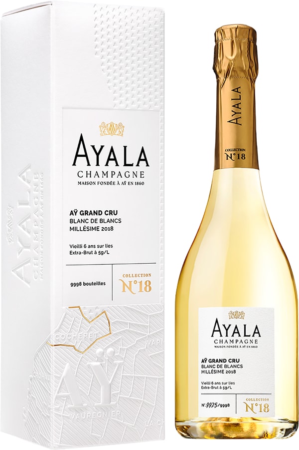 Ayala Blanc de Blancs Aÿ Grand Cru Collection No. 18 Champagne Extra ...